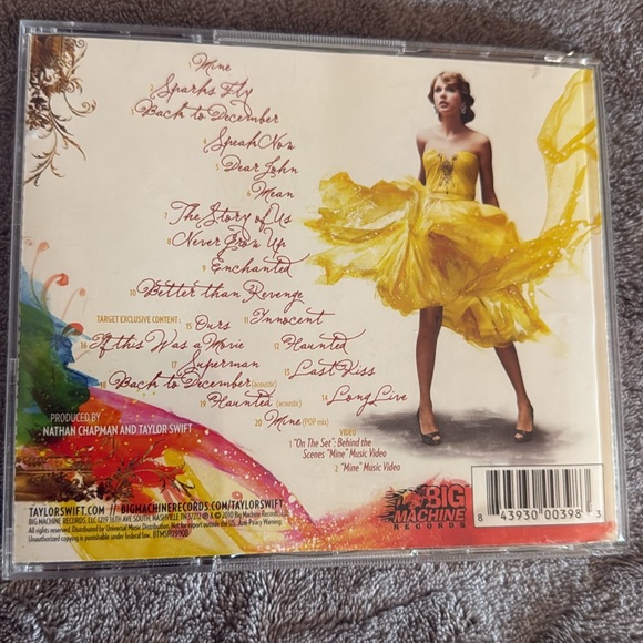 Taylor Swift | Media | Speak Now Cd Deluxe Edition Taylor Swift Red ...